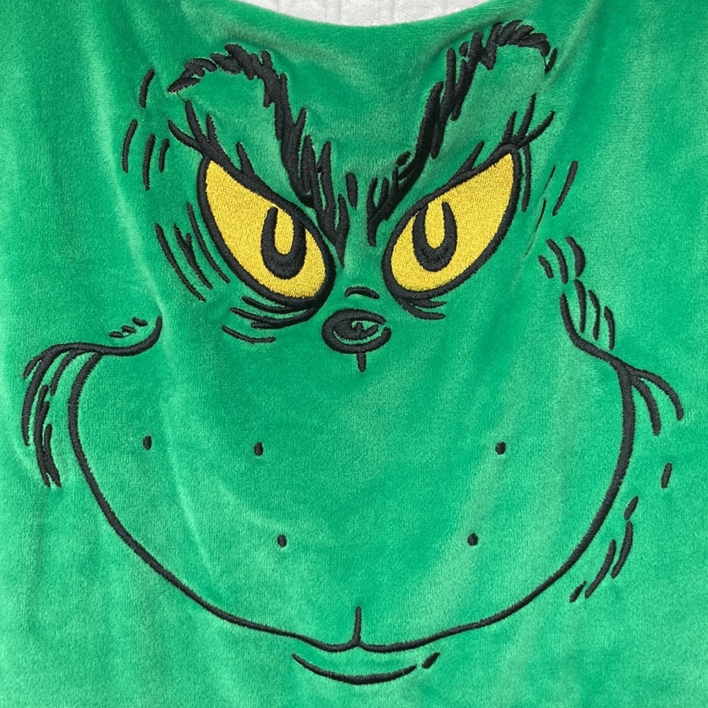 The Grinch By Dr. Seuss Fleece Overalls Onsie Pajamas… - Gem